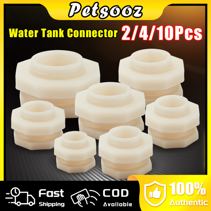 1/2 3/4 1 Thread Water Tank Connector Fittings Fish Bulkhead Fitting ...