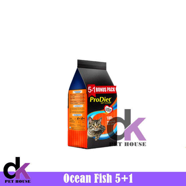 Prodiet (5+1) Bonus Pack - Prodiet 85g Wet Cat Food Pouch -Ocean Fish ...