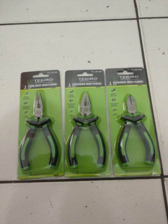 PAKET TANG MINI TEKIRO 4,5 INCH ISI ( 3 PCS ) KOMBINASI , POTONG , LANCIP | Lazada Indonesia