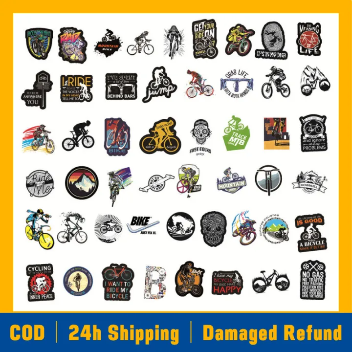 Rider Sticker Outdoor Bike Waterproof DIY Stickers 4.5-7.5CM | Lazada PH