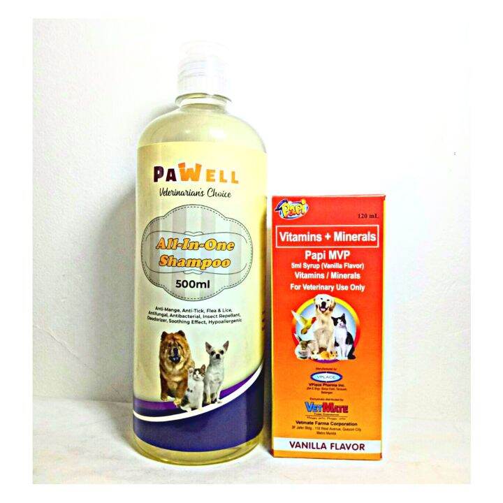 [RCG AGRIVET] PAWELL All in one Shampoo Anti-Mange Anti-Tick, Flea and ...
