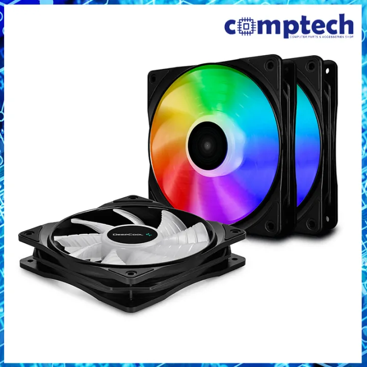 Deepcool CF 120 - 3 in 1 (Addressable RGB) - 3x120mm aRGB LED Fans ...