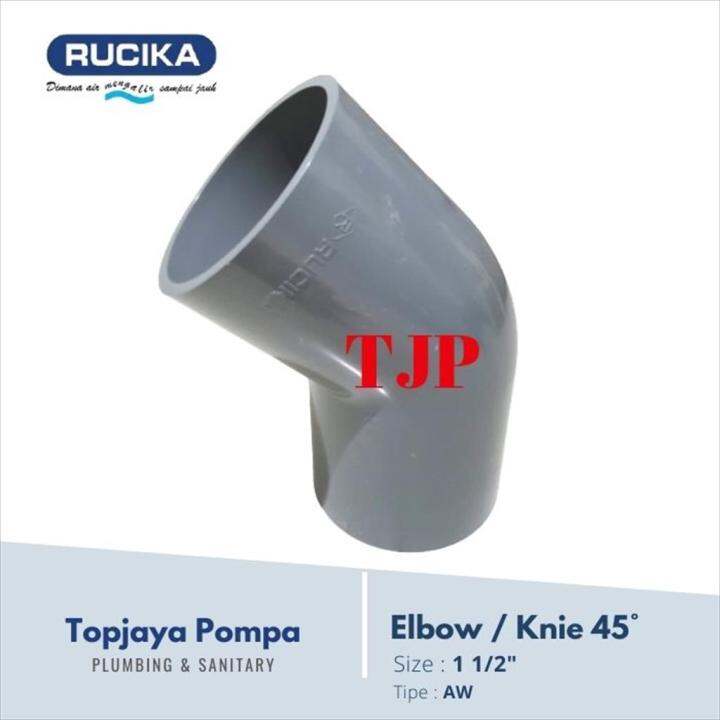 KNIE / ELBOW 45° PVC AW RUCIKA 1 1/2" | Lazada Indonesia