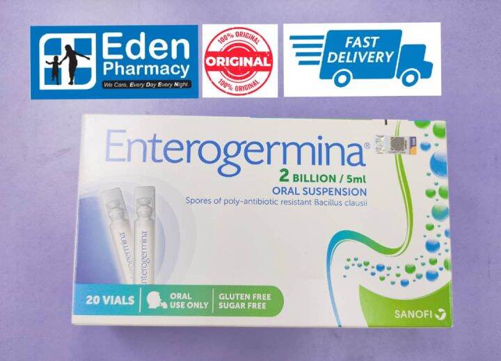 Sanofi Enterogermina probiotic ( enterogemina probiotics ) ( 20 vials ...