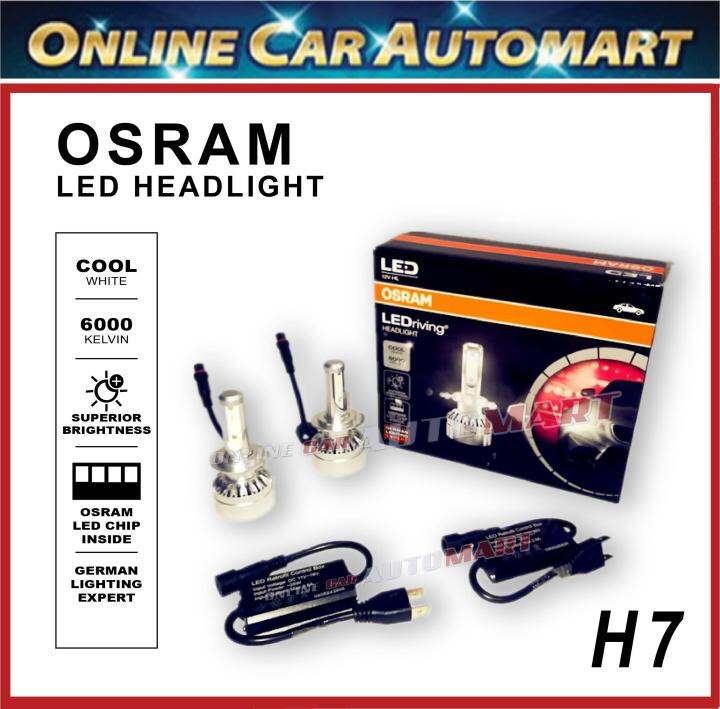 OSRAM H7 LEDriving 6000k Head Light / Fog Lamp LED head Lamp Bulb Kit | Lazada