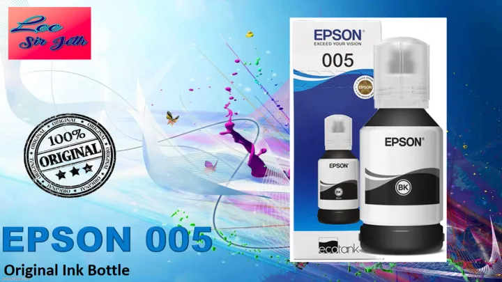 Epson 005 120ml Black Genuine Ink Refill Bottle | Lazada PH