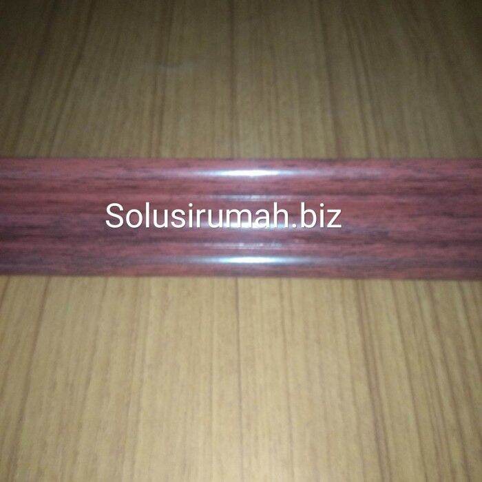 LIST PLASTIK SUDUT PROFIL 3CM 30MM 1M KAYU RED LIS PLAFON 1 METER ...