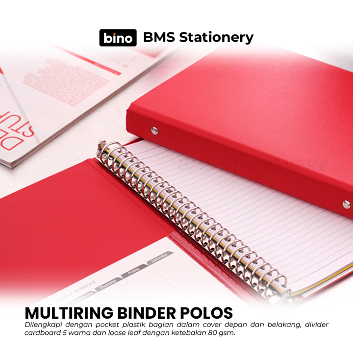 [BMS Stationery] Bantex Multiring Binder Polos | Ukuran A5 | 20 Ring ...