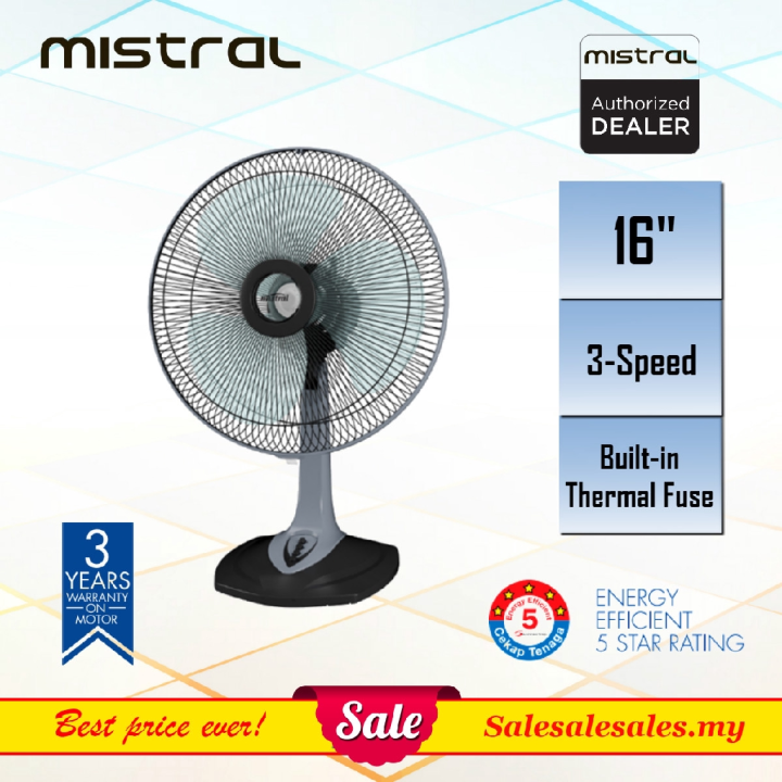 MISTRAL 16' TABLE FAN MTF 16E13 | Lazada