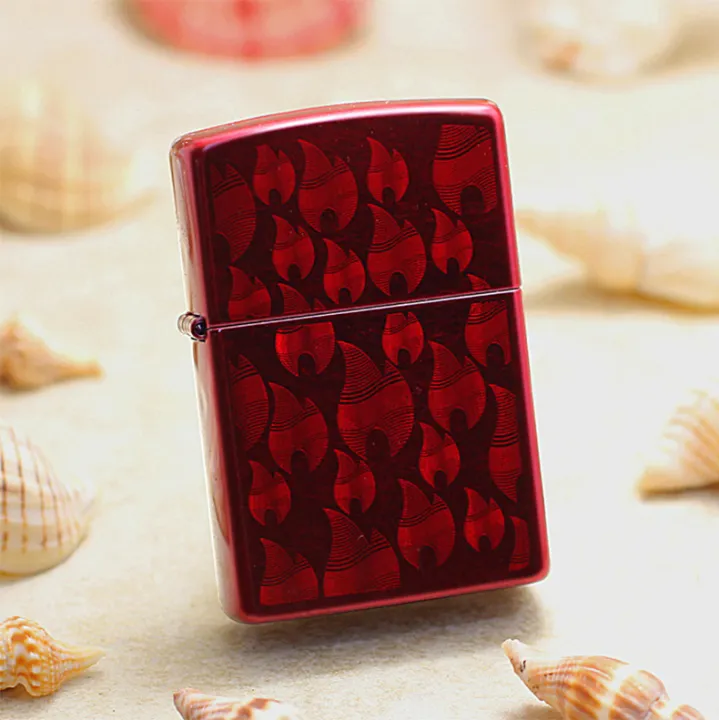 Zippo Iced Flame Design Red Iced Pocket Lighter | Zippo 29824 | Lazada PH