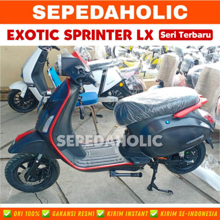 Sepeda Motor Listrik EXOTIC SPRINTER LX 1200 Watt Electric E Bike ...