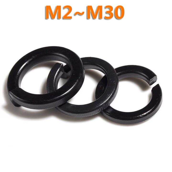Carbon Steel Black Grade 8.8 Steel Spring Washer Split Lock Elastic ...