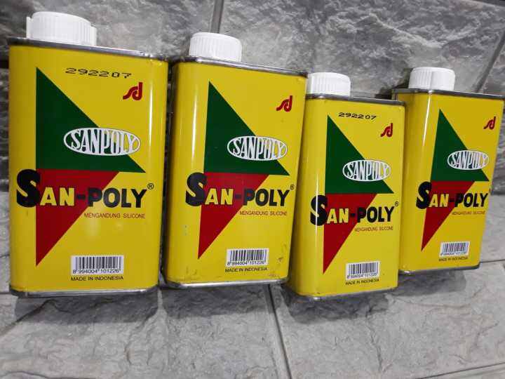 SANPOLY / SAN POLY / SANPOLI POLISH 250 ml /Pengkilat Cat Motor Mobil ...