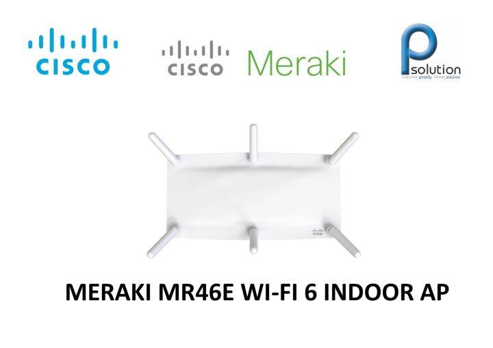 MERAKI MR46E WI-FI 6 INDOOR W EXTERNAL ANTENNA CONNECTORS | 3 YEARS LICENSE | MERAKI INDOOR DUAL ...