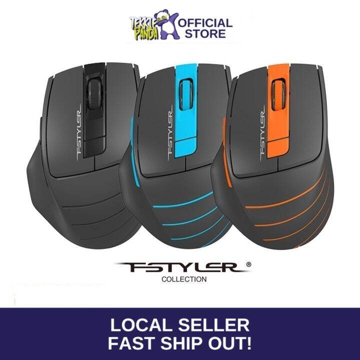 A4Tech Fstyler Fg30 Wireless Mouse Grey, Blue, Orange | Lazada PH