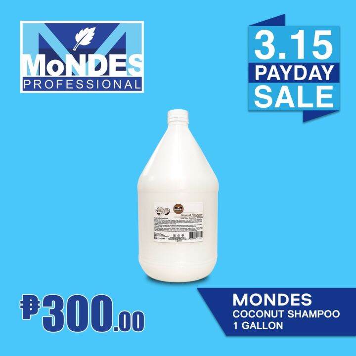 Mondes Coconut Shampoo 1Gal | Lazada PH