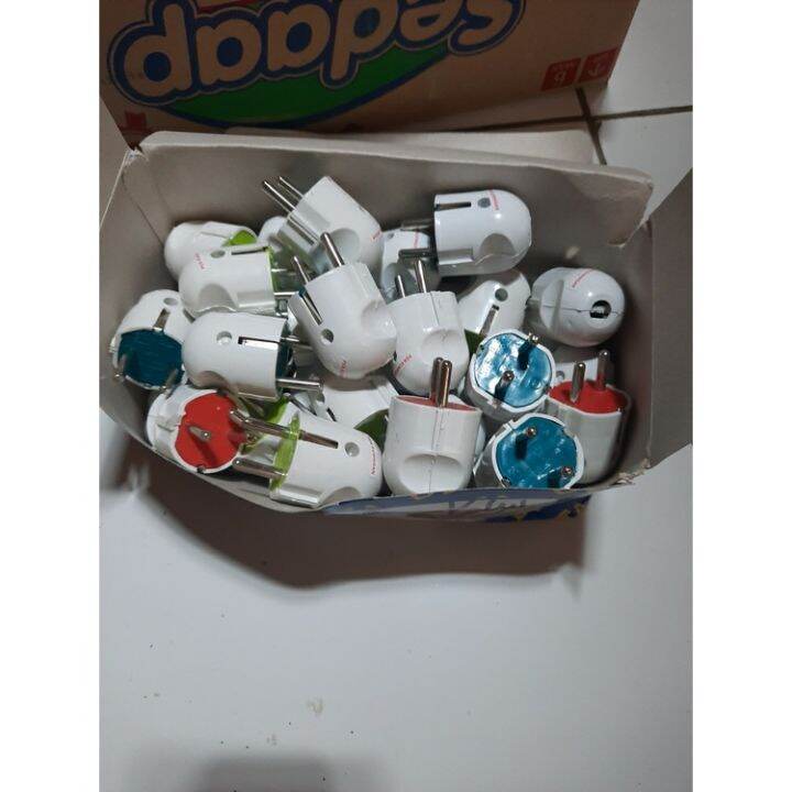 Dexta Steker Arde Warna Colokan Bulat Putih Telor Telur SNI | Lazada ...