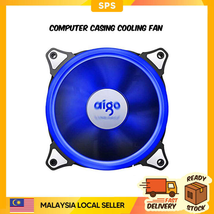 SPS 120MM LED COMPUTER CASING COOLING FAN 12V CONNECTOR 3/4PIN PLUG ...