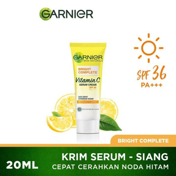 Garnier Bright Complete Vit C Cream SPF36 20ML | Lazada Indonesia