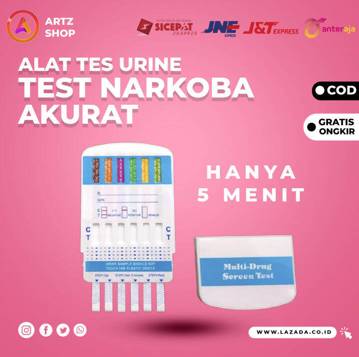 DRUG ABUSE TEST TES NARKOBA 6P ALAT TES URIN URINE BNN CEPAT AKURAT ...