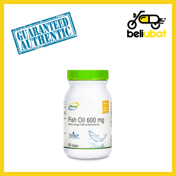 Nova Fish Oil 600mg EPA & DHA (60's) | Lazada