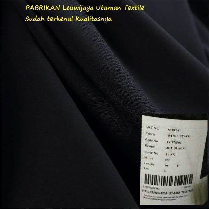 Leuwitex Kain Super Jetblack Hitam Pekat Bahan Jetblack Meteran ...