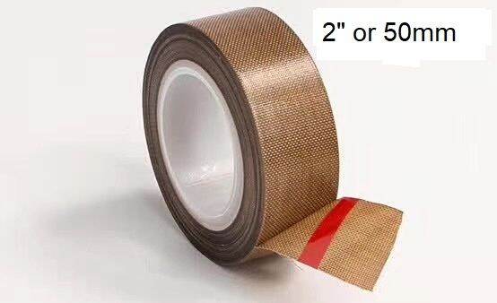PTFE Teflon Coated Adhesive Tape 2 inches x 10 meters or 50mm x 10 ...