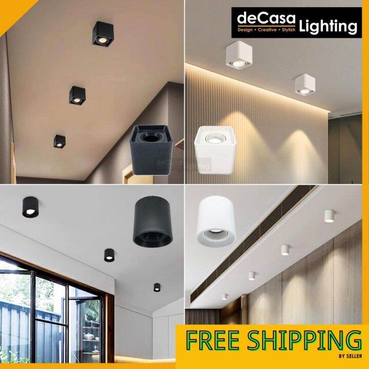 Decasa Lighting Round/Square Surface Eyeball Downlight House Lighting ...