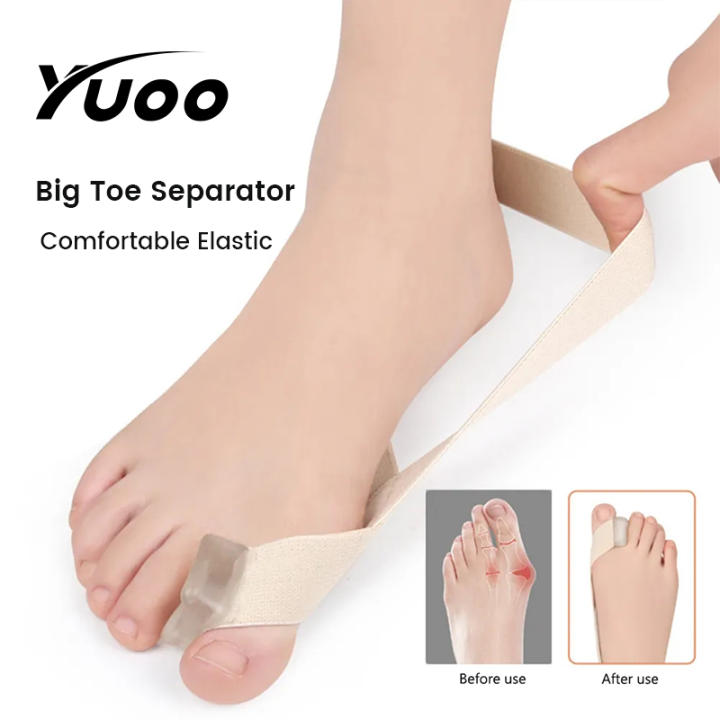 YUOO 1PC Silicone Big Thumb Toe Orthosis Gel Belt Hallux Valgus Bunion ...