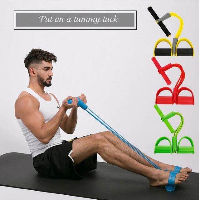 Multifunction Yoga Training Tension Rope / Sit-ups Fitness Workout Foot Pedal Resistance | Lazada PH