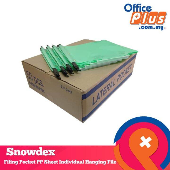 Snowdex Filing Pocket PP Sheet Lateral Hanging File - 50 pieces | Lazada