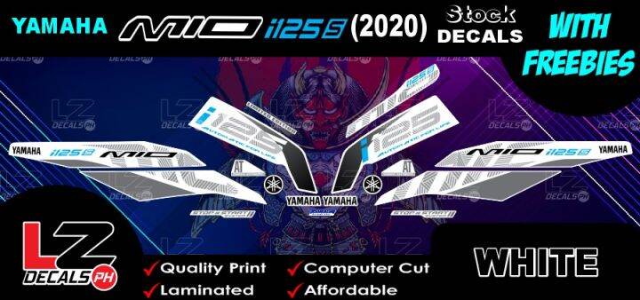 Yamaha Mio i 125s (2020) Stock Decals / Stickers with freebies | Lazada PH