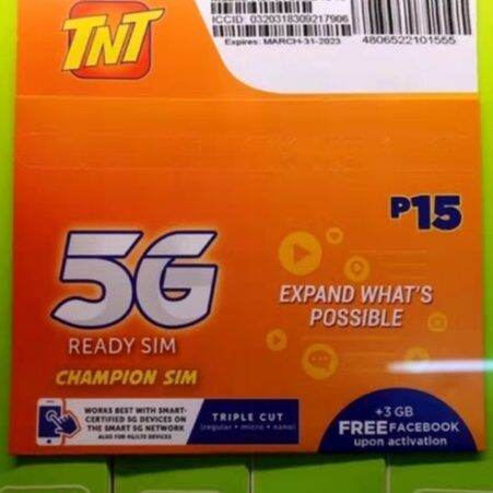 TNT 5G LTE READY TRIPLE CUT SIM | Lazada PH