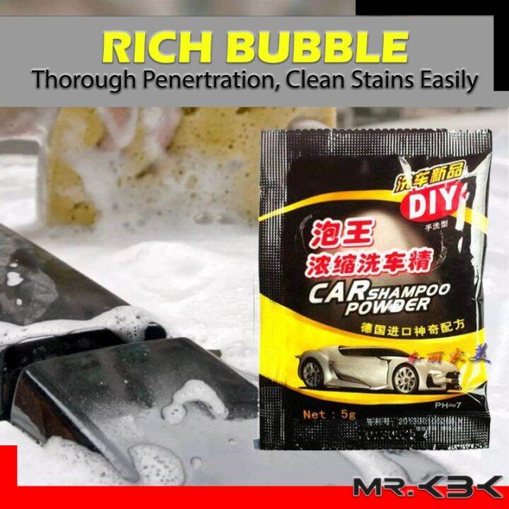 5g Bubble King Concentrated Car Wash, Car Wash Powder Car Wash Shampoo ...
