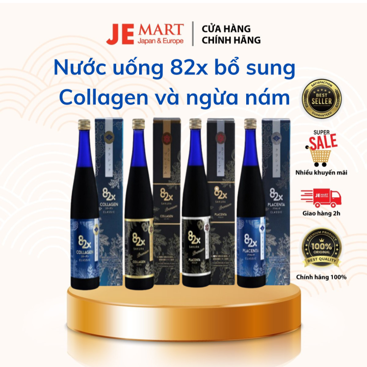 Nước uống collagen 82x Sakura Premium bổ sung 120000mg collagen cho cơ ...