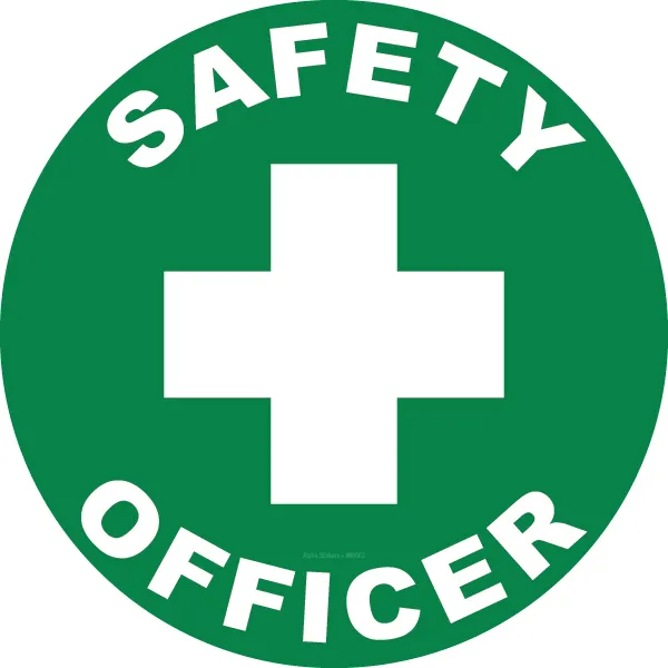 Safety Officer Sign Vinyl Sticker Size: 2x2 - 10pcs per pack | Lazada PH