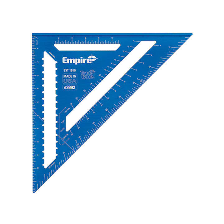 Empire Levels E3992 12" True Blue Laser Etched Rafter Square, High ...