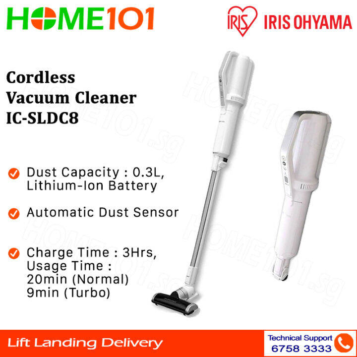 Iris Ohyama Cordless Vacuum Cleaner IC-SLDC8 | Lazada Singapore