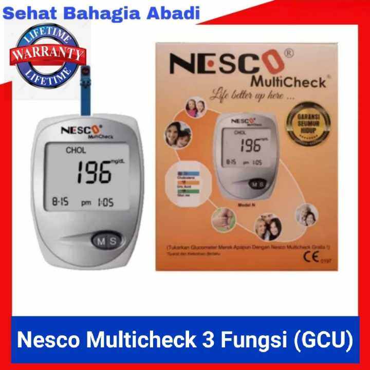 Nesco 3 in 1 Multicheck / Alat Cek Darah 3in1 3 fungsi dalam satu Alat Nesco GCU | Lazada Indonesia