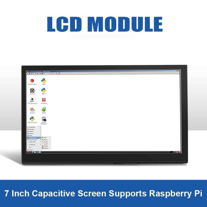 7 Inch 1024X600 LCD Screen IPS Full Viewing Angle Control Board Capacitive Screen Touch Display ...