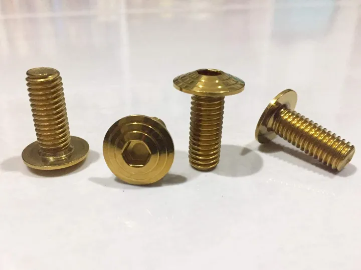 4 Pieces of Gold Disc Bolts for Yamaha Motorcycles (M8x20) | Lazada PH