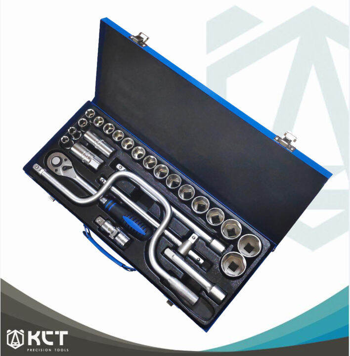 KCT Kinki Socket Wrench Set 26pcs 1/2" Dr. Socket Set Chrome Vanadium ...