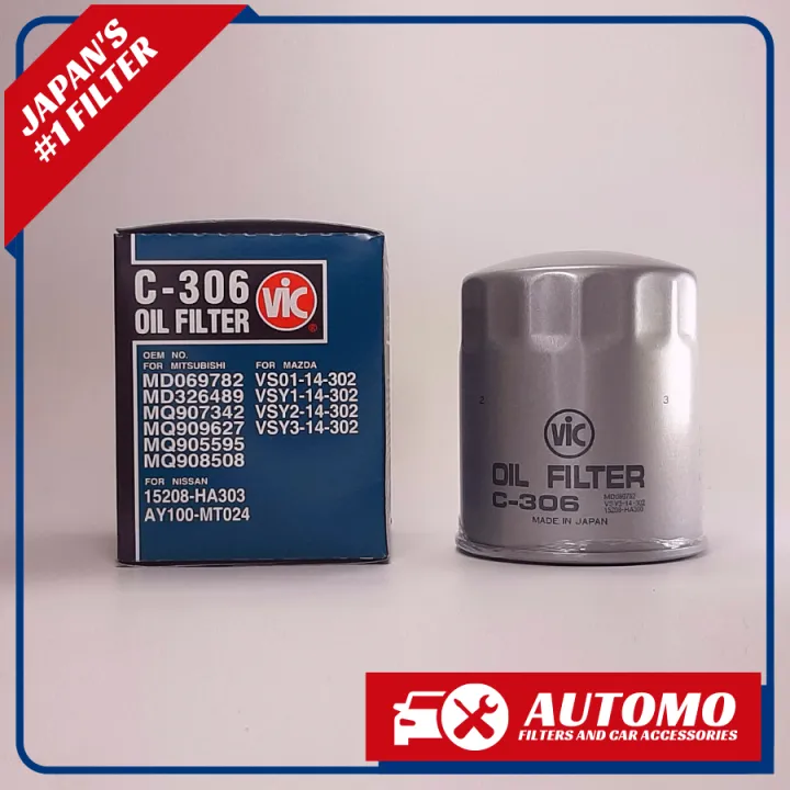 VIC Oil Filter C-306 for Montero, Pajero, Strada, L-300 | Lazada PH
