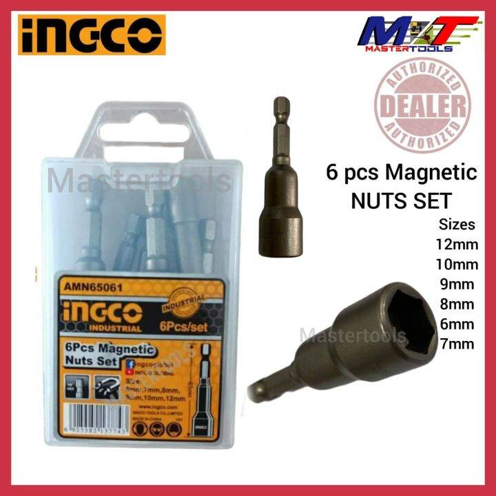 INGCO INDUSTRIAL 6pcs Magnetic Nuts Set (AMN65061) | Lazada PH