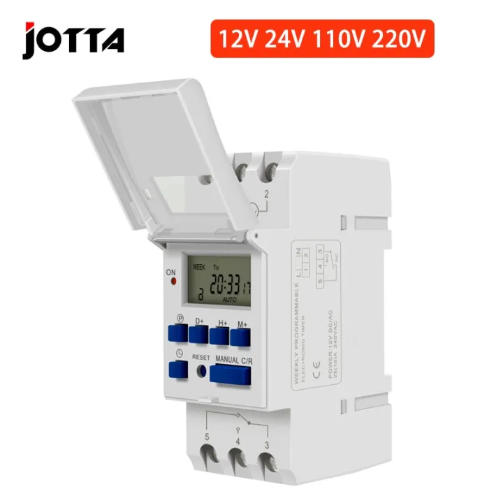 Thc 15a 12v 24v 110v 220v Digital Lcd Weekly Programmable Timer Switch Time Relay Lazada Ph