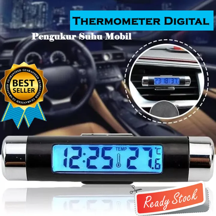 Thermometer Digital Backlight Car Termometer Mobil Alat Pengukur Suhu ...