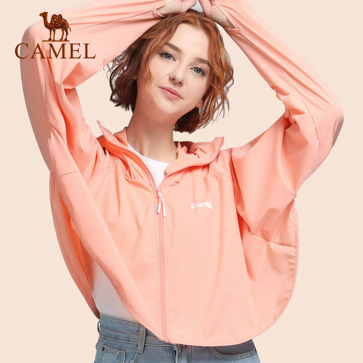 Camel windbreaker women's sports light and breathable shawl cloak anti ...