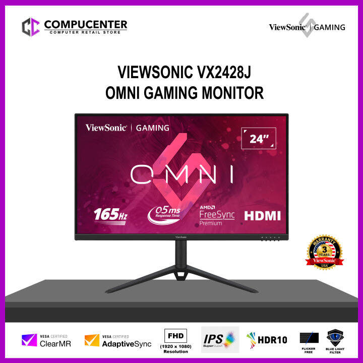 VIEWSONIC VX2428J - 24 165Hz Fast IPS AMD FREESYNC - VESA AdaptiveSync ...