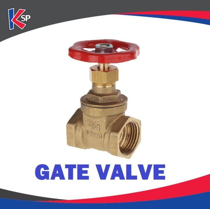 ITALY WATER STOP SWITCH GATE VALVE PN10 3/4 INCH / 1 INCH | Lazada