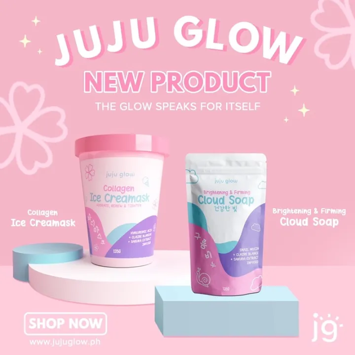 flash sales On Hand Juju Glow Collagen Ice Cream Mask and Juju Glow ...